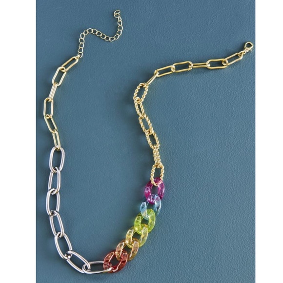 EARTHBOUND | Jewelry | Earthbound Vintage 9s Y2k Rainbow Duo Chain ...